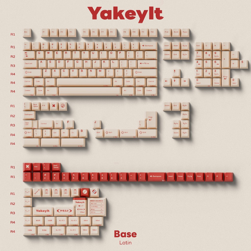 TUT Yakeylt Cherry profile keycaps set | Shopee Philippines