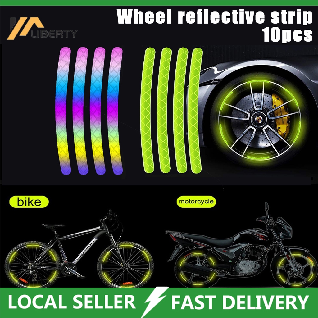 Car Wheel Reflective Sticker Decoration Strips Reflective Stickers For ...