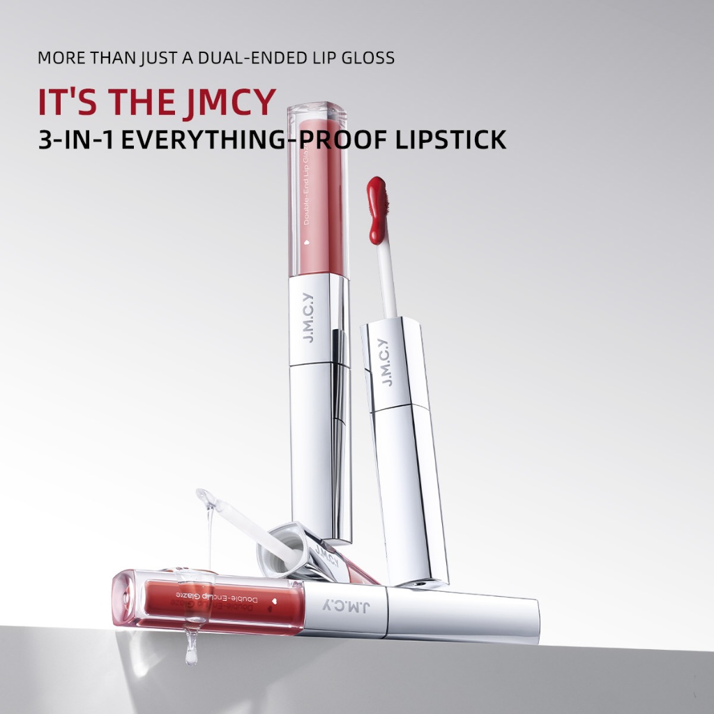 JMCY Double Effect Matte Gloss Lipstick 48Hours 3 in 1 Transfer Proof ...