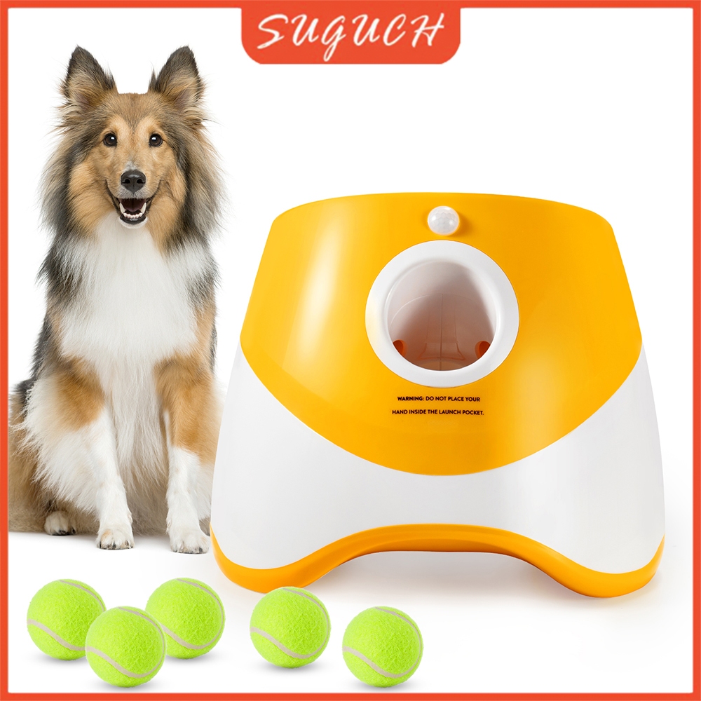 Automatic Throwing Machine Catapult For Dogs Pet Toys Tennis Launcher ...