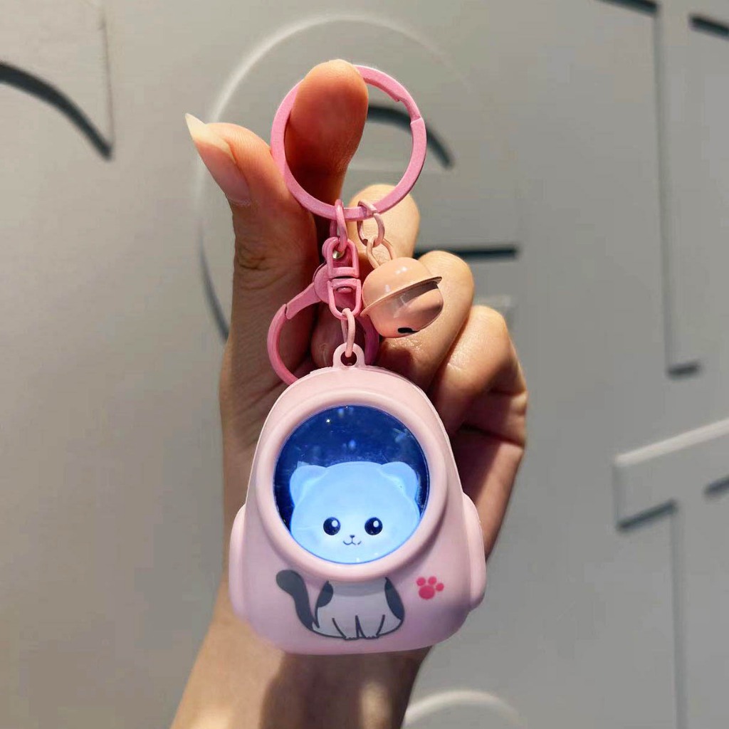 Cute Luminous Night Light Keychain Starry Sky Creative Pendant | Shopee ...