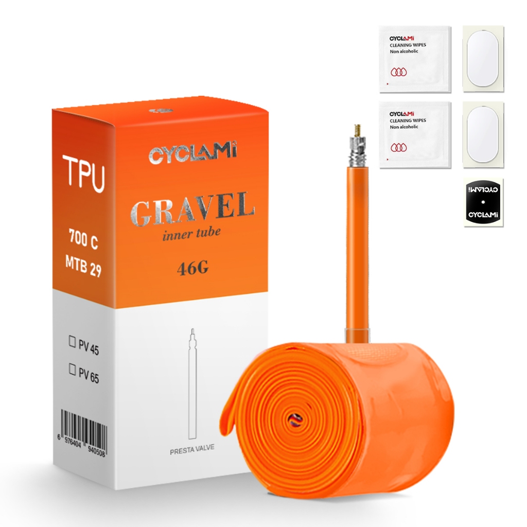 CYCLAMI Ultralight Gravel Road MTB 29 Bike TPU Inner Tube Tire French Valve FV 45mm 65mmFor ...
