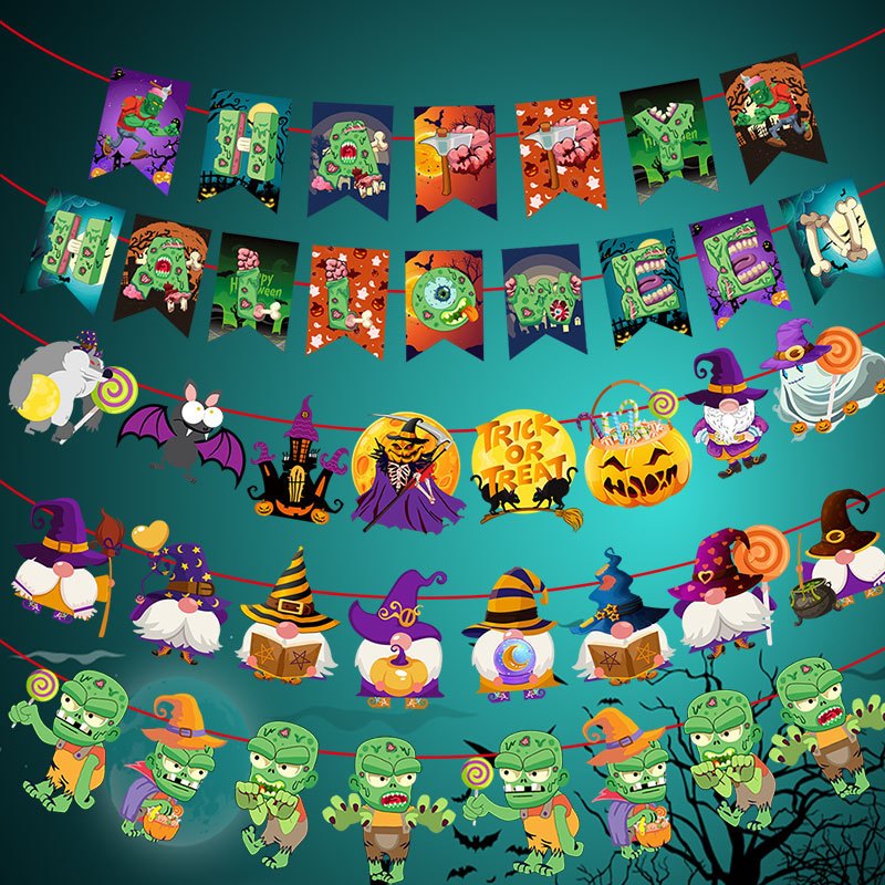 Halloween flag decoration decoration ghost festival children hanging ...