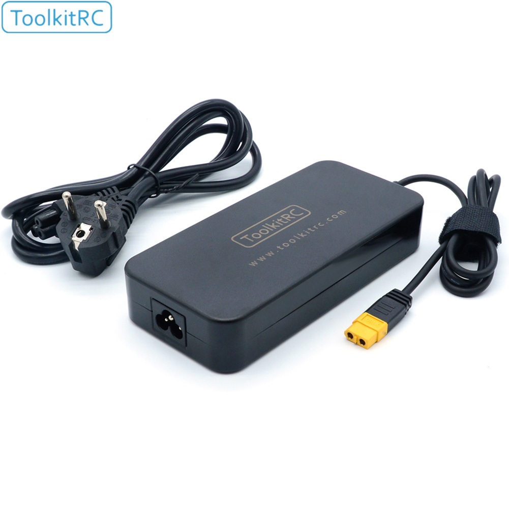 ToolkitRC ADP200 AC Power Adapter 200W Power Supply XT60 Plug Output 19 ...