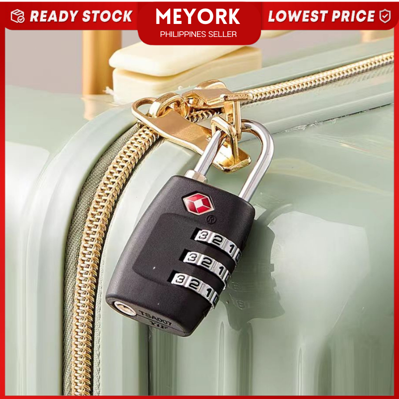 3 Digit Combination TSA Customs Lock Mini Padlock Password Lock ...