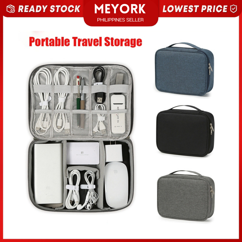 Data Cable Storage Bag Portable Organizer Storage Waterproof Travel ...