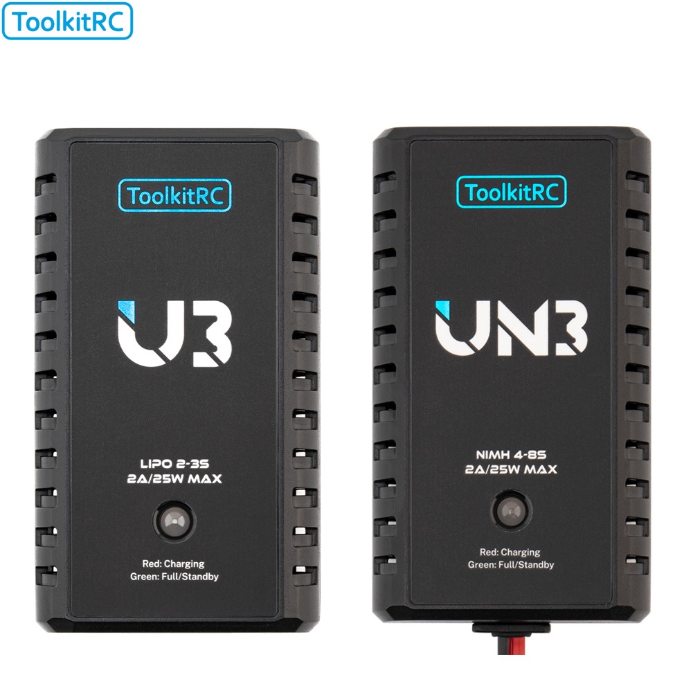 ToolkitRC U3 2-3S LiPo UN3 4-8S USB-C NiMh Battery Charger 2A 25W ...