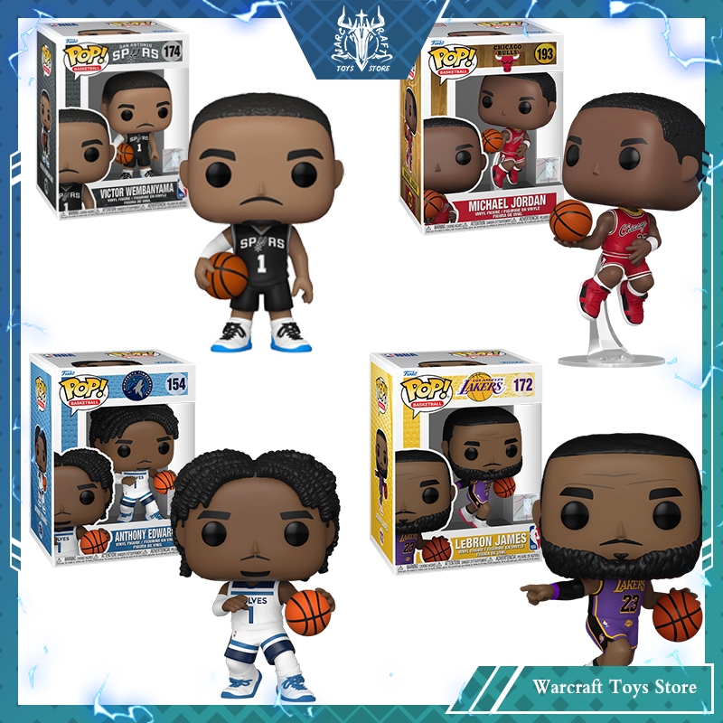 Funko POP Toys Asia NBA Basketball LEBRON JAMES POINTING (PURPLE JERSEY ...
