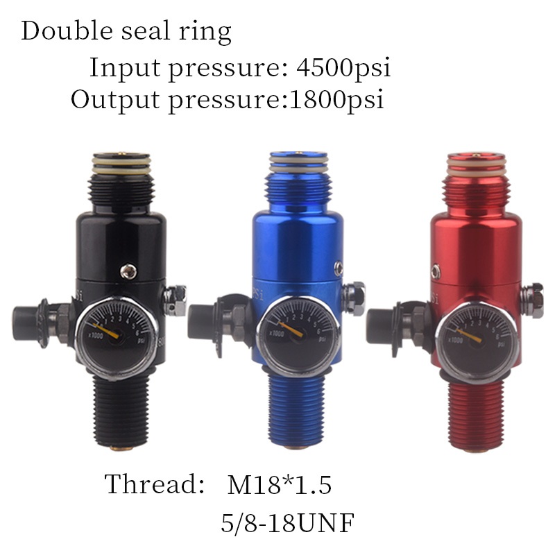 HPA 300BAR 4500PSI Output 1800PSI Air Tank Regulator Pressure Relief ...