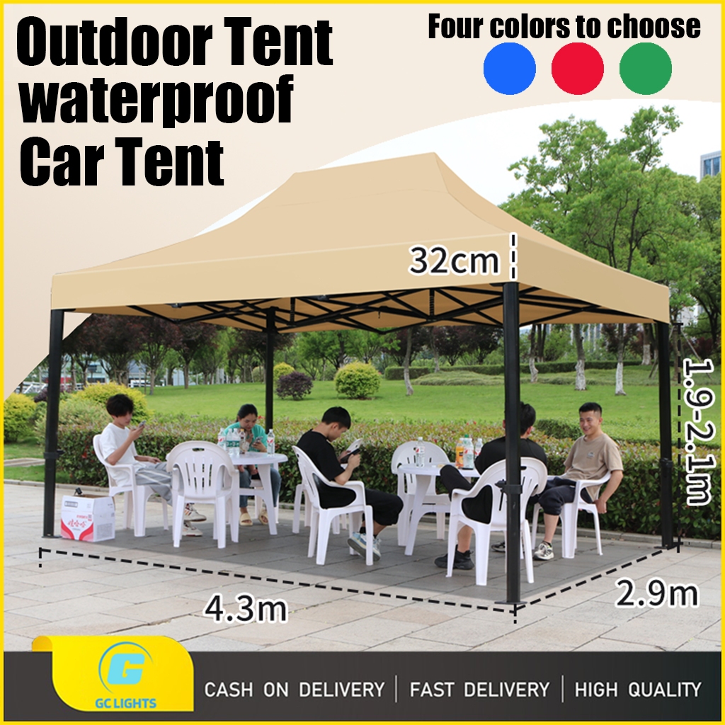 GC Car Tent Heavy Duty Waterproof Retractable Tent Camping Tent ...