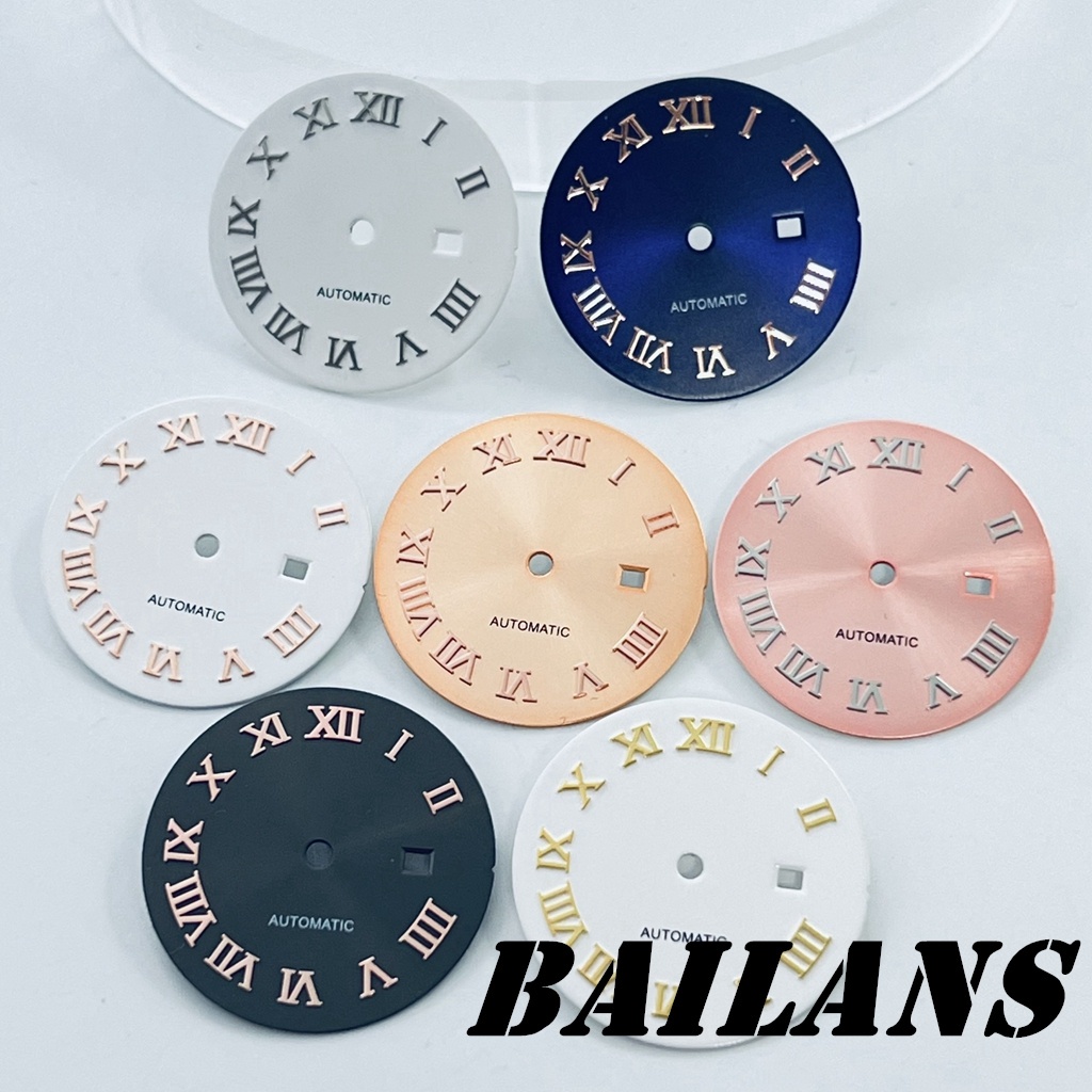 24.5mm Watch Dial Sunburst Roman Number Index Single Calendar with Date ...