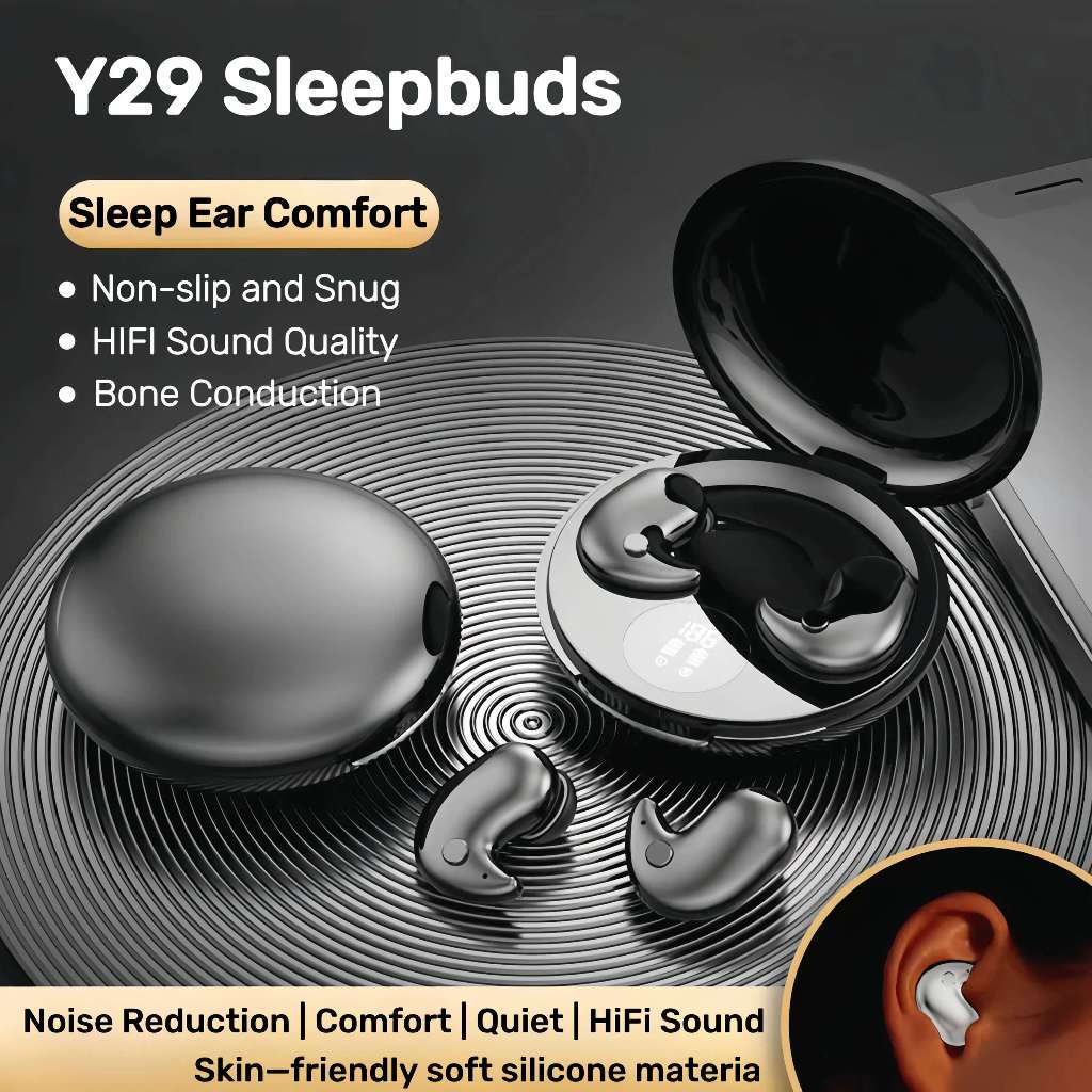 Y29 Sleepbuds (3 Freebies:Silicon lanyard+Cartoon stickers+Game sleeve) Wireless Bluetooth ...