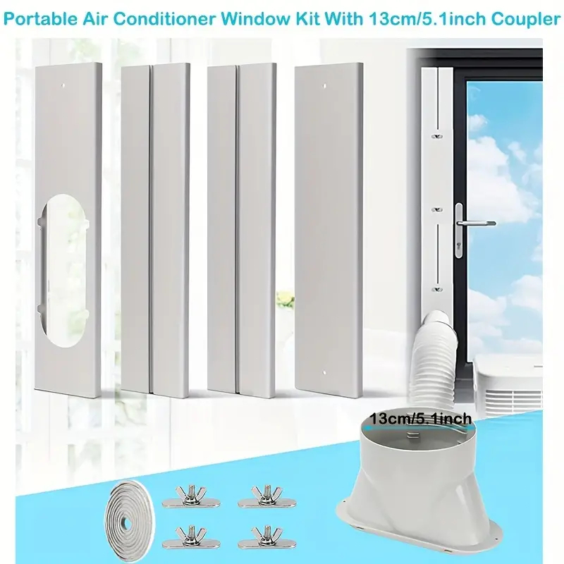 Portable Air Conditioner Window Kit, Universal Sliding AC Window Vent ...