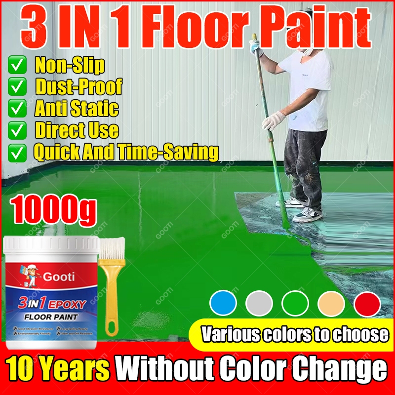 【In Stock】1000G with Brush GOOTI High Quality 3 IN 1 Epoxy Flooring ...