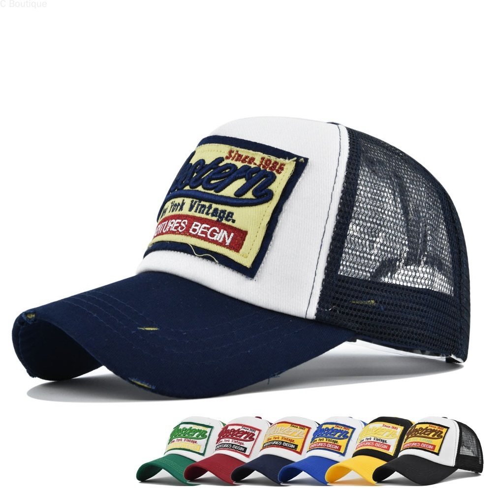 Western New York Vintage snapback cap for men 5 panel trucker cap net ...