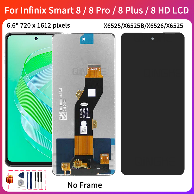 6.6" NEW For Infinix Smart 8 X6525 LCD IPS Display Touch Screen ...