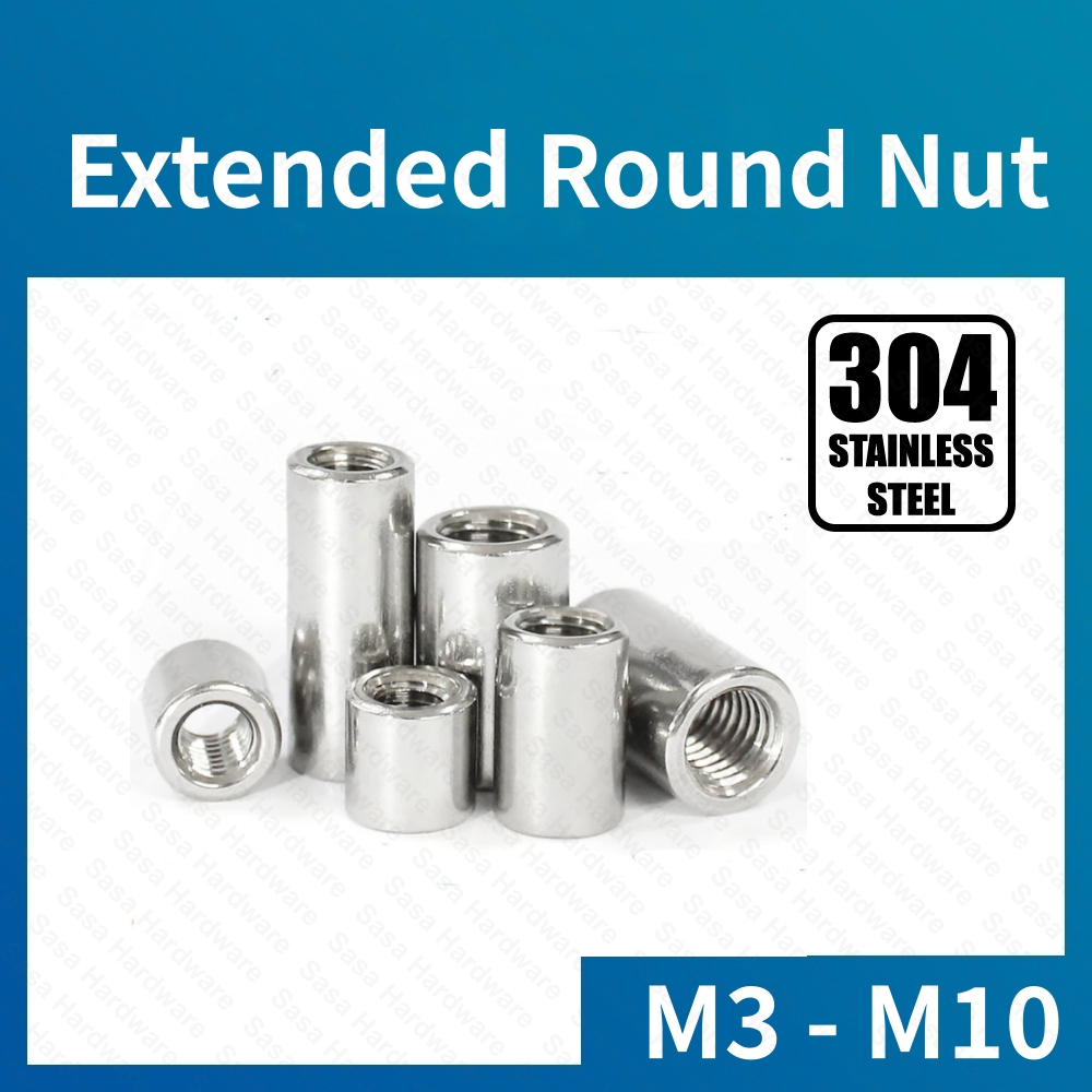 Extended Round Nut 304 stainless steel round joint nut column round ...
