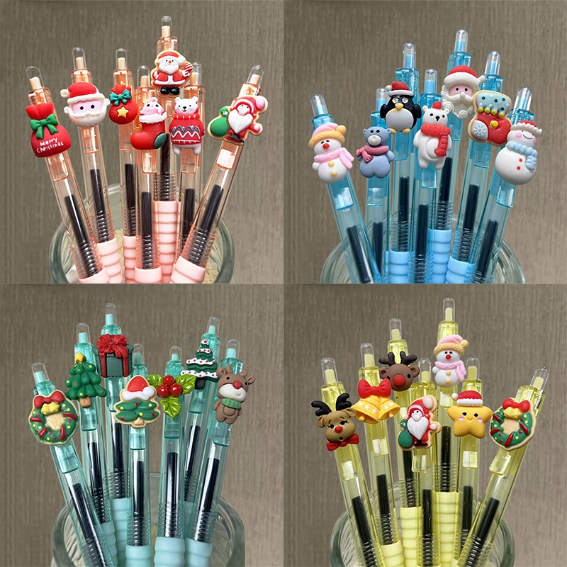 Christmas Ballpoint Pen Cute Student Multicolor Marker Pen Kids ...