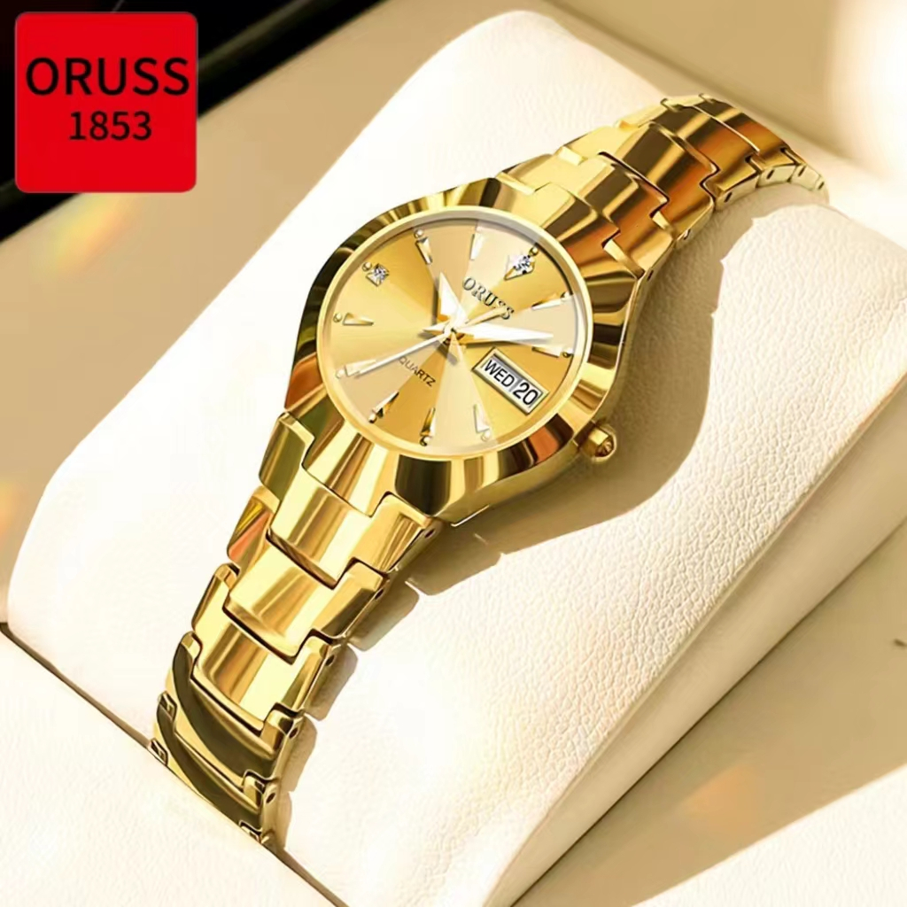 [Gift][With Box]ORUSS Original Women/Men Stainless Steel Luxury Dual ...