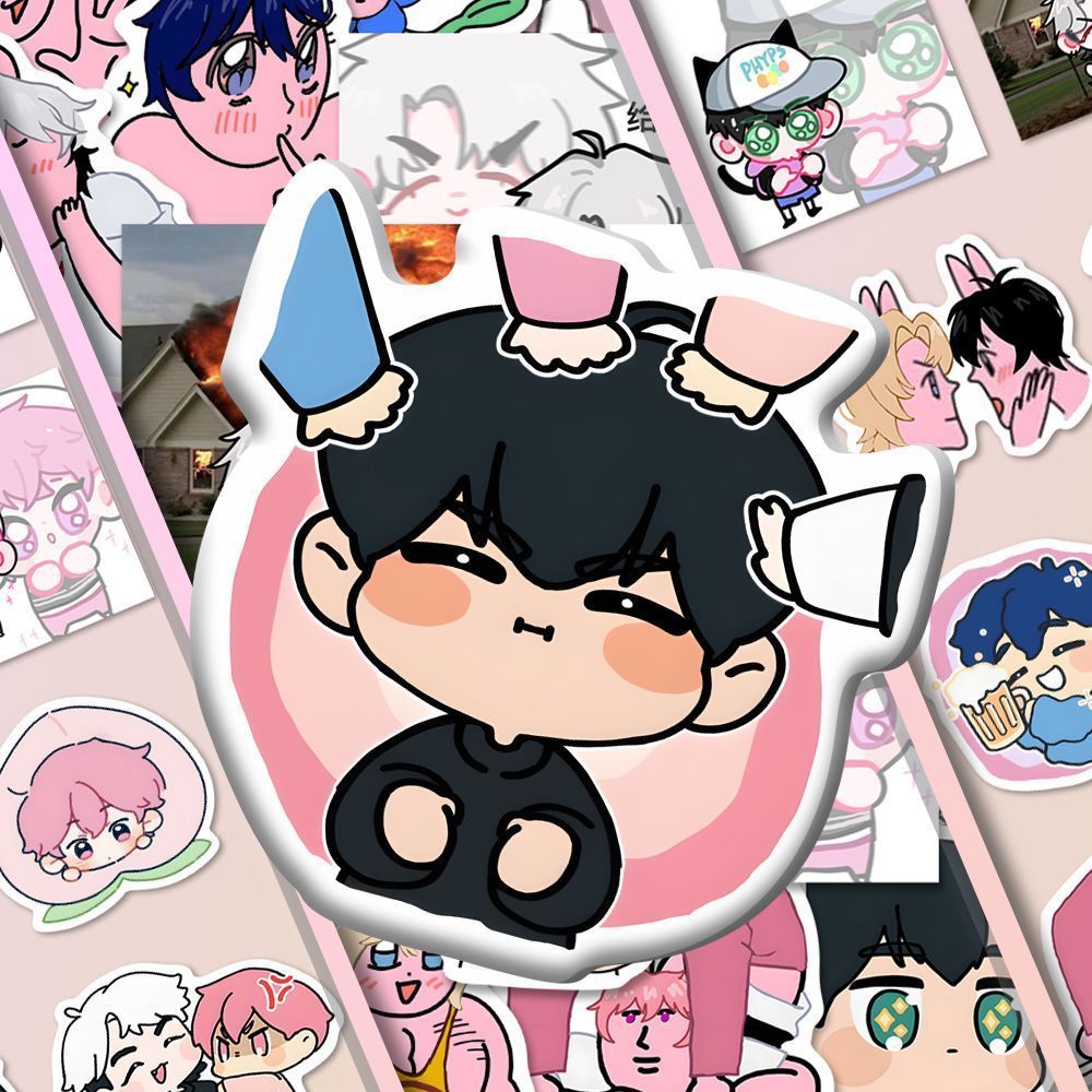 57pcs PLAVE Stickers Cute Waterproof Stickers Laptop Computer Sticker ...