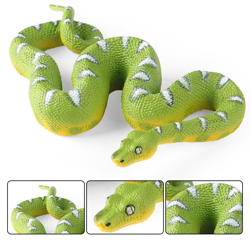Cognitive Solid Simulation Reptile Model Children Toy Green Tree Oyster ...
