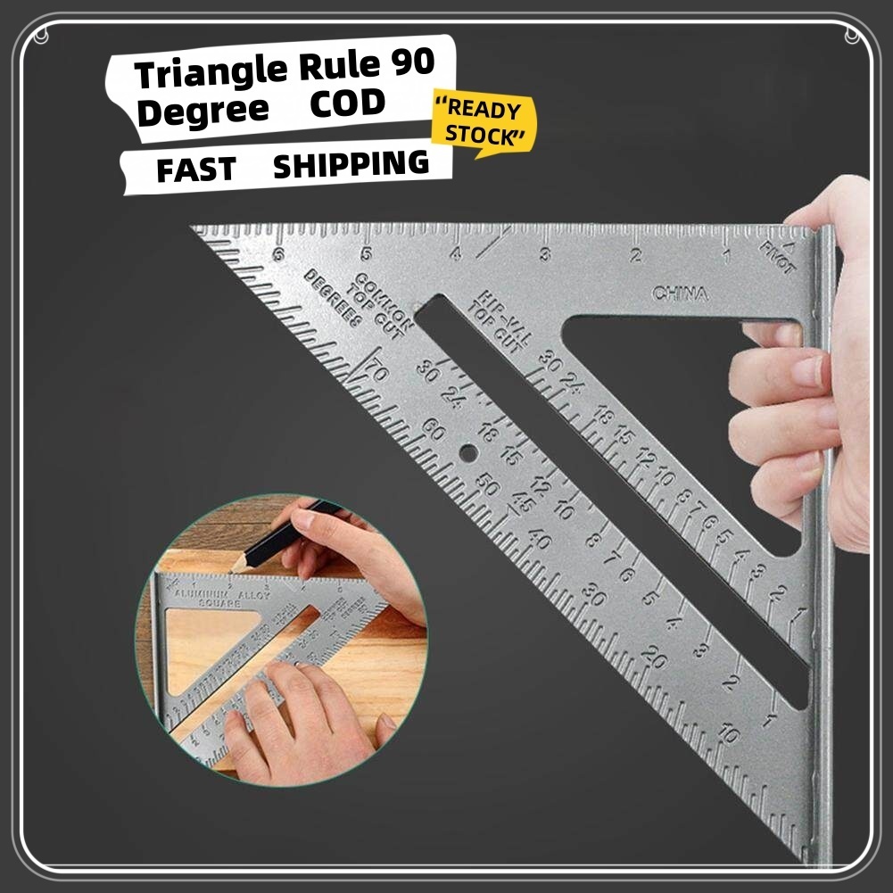 7 Inch Triangle Ruler Carpenter Square Speed Square Layout | Shopee ...