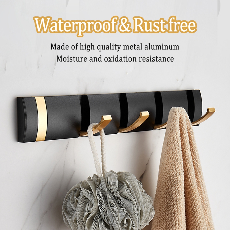 YissTiee Concealed Folding Hook Door Rear Wall Punch-Free Wall Hanging ...