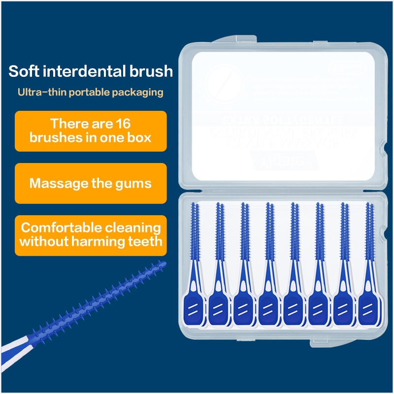 Medical cleaning silicone interdental brush gingival tooth cleaning ...