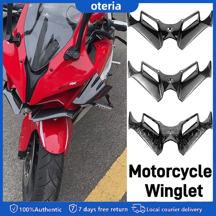 Motorcycle Winglet Aerodynamic Wing Kit Spoiler Motor Accessories For ...