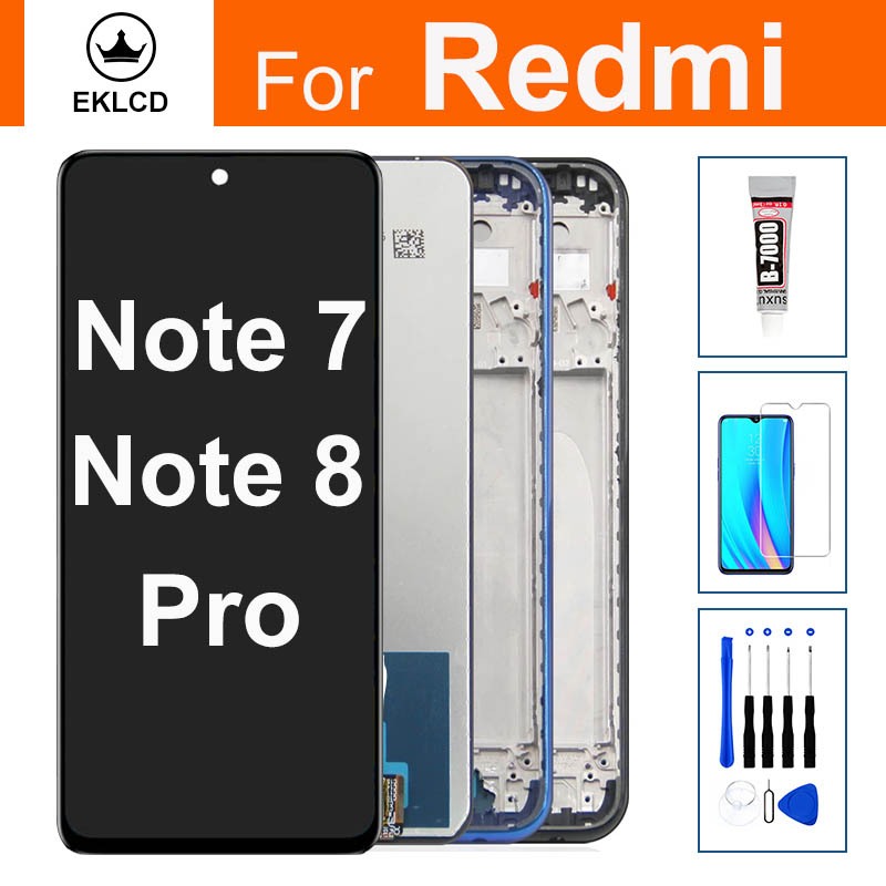 LCD Screen For Xiaomi Redmi Note 7 8 Note8 Pro 7Pro M1908C3JH Display Touch Panel Digitizer ...