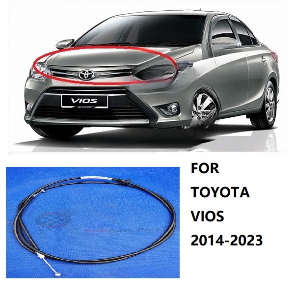 Front Bonnet cable for Toyota VIOS 2014 2015 2016 2017 2018 2019 2020 ...