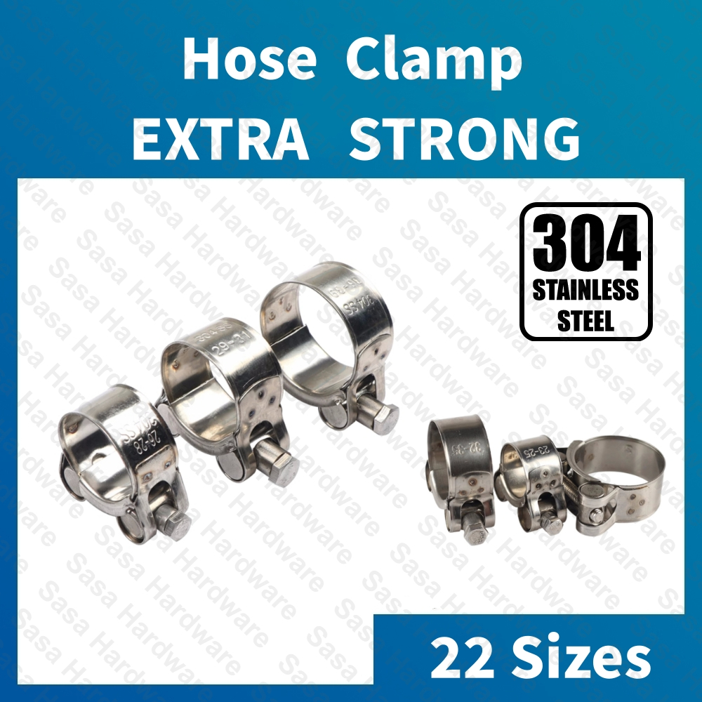 Hose Clamp EXtra Strong Type T Bolt Hose Clip Exhaust Clamp Adjustable ...