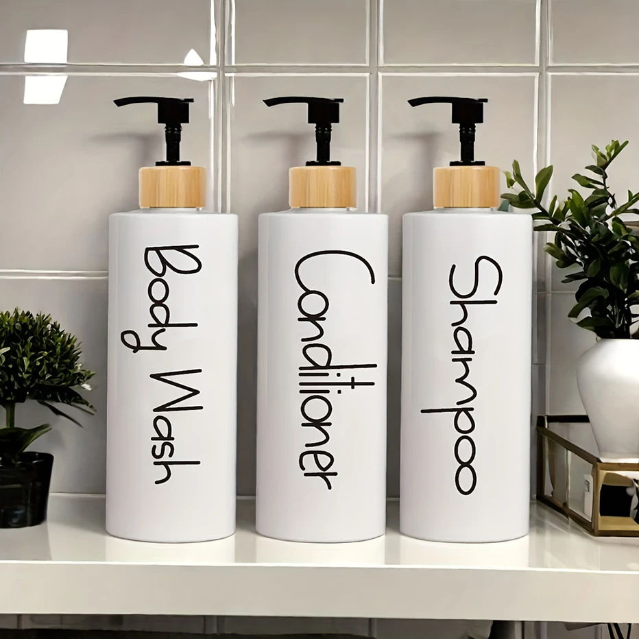 Bathroom Soap Dispenser Reusable Hand Pump Dispenser Bottle Bathroom ...