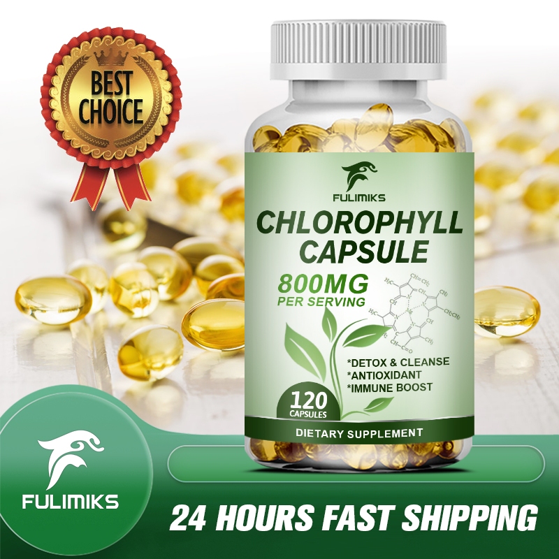 Chlorophyll Capsules 800 mg - for Women & Men - Highly BioAvailable ...