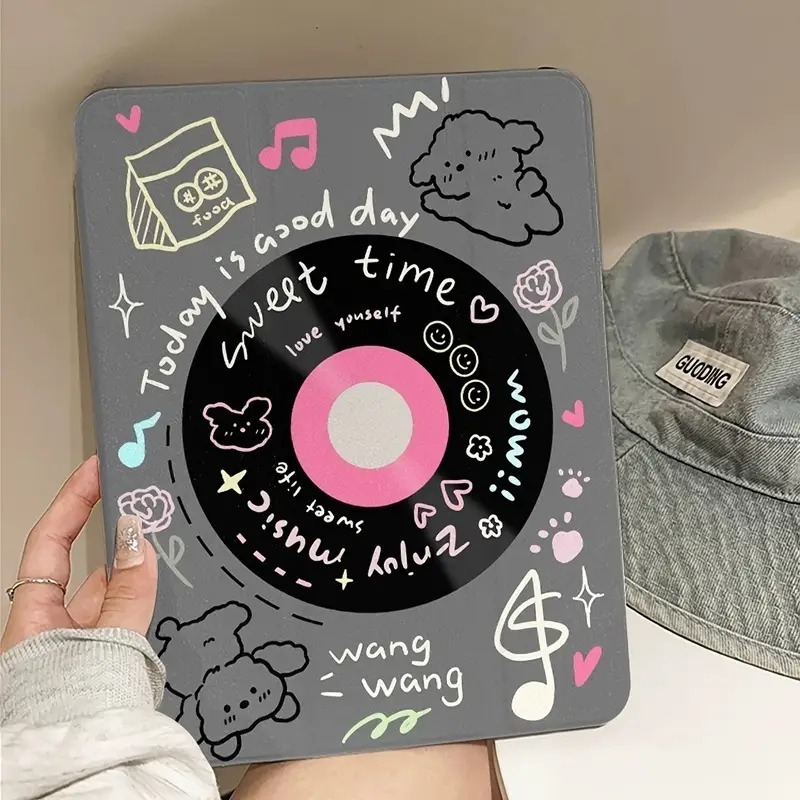 Magnet Cover for iPad Pro11,5th 6th Air1 Air2 Tablet Case,Tri-fold ...