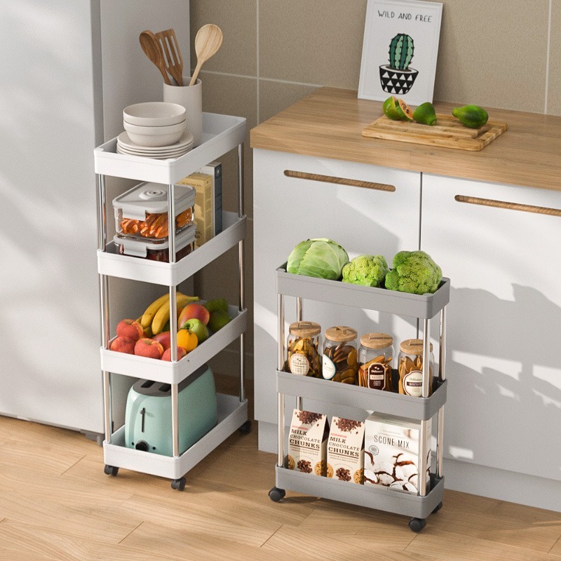Kitchen Gap Storage Rack Bathroom Narrow Cabinet Living Room Floor ...