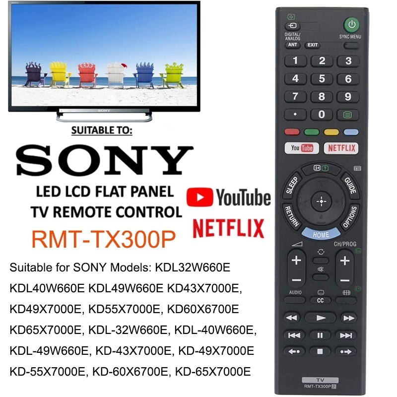 SONY Smart TV RMT-TX300P Remote Control For SONY Smart Tv Remote ...
