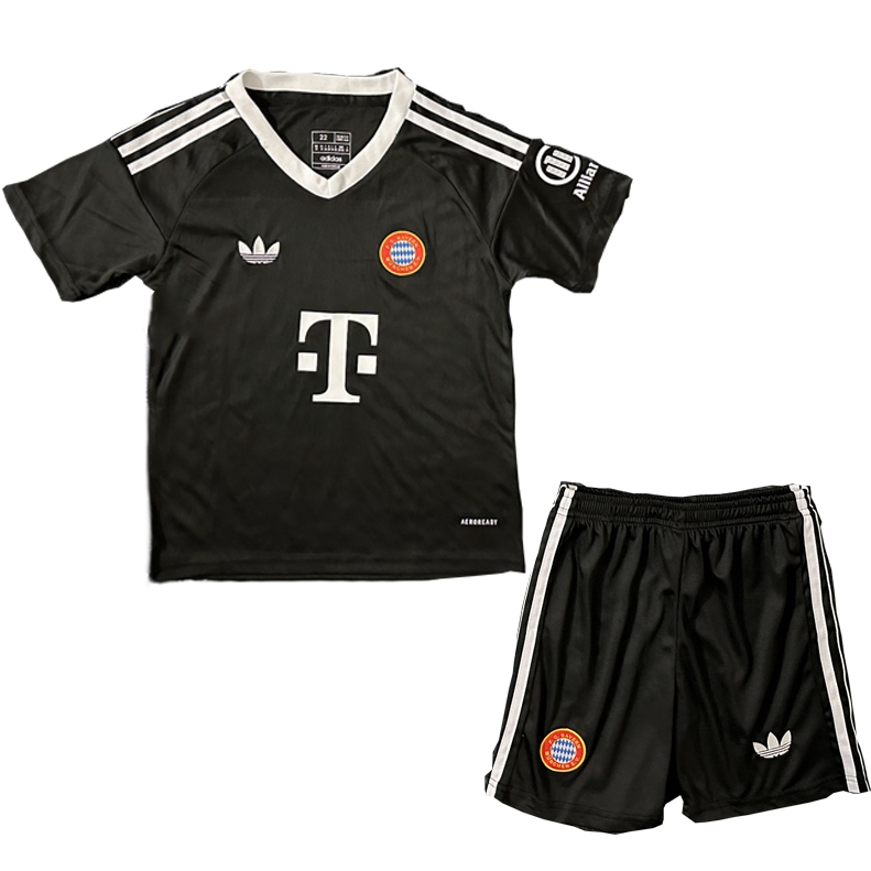 2024-25 Season FC Bayern Munich Goalkeeper Football Kids Jersey Kit ...