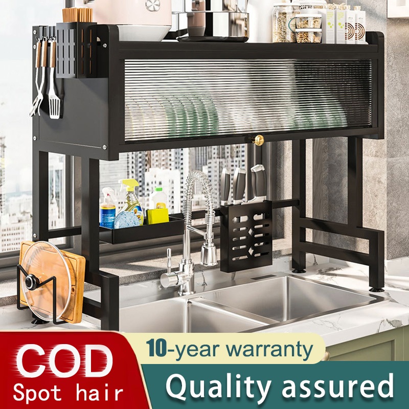 Dish drainer rack cabinet sink dish cabinet kitchen organizer dish rack ...