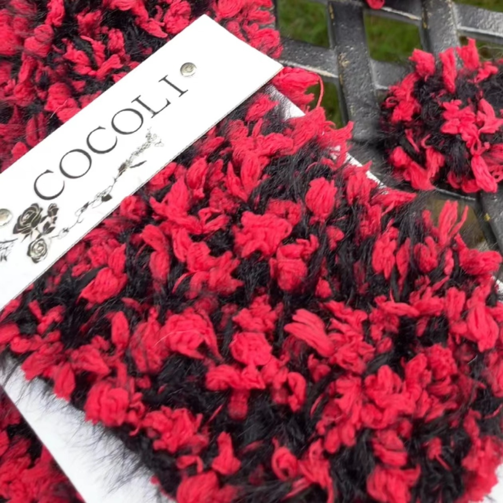 125g Hand Blended Yarn 玫瑰之吻 手混线 DIY Knitted Hand Mixed Yarn Cocoli ...