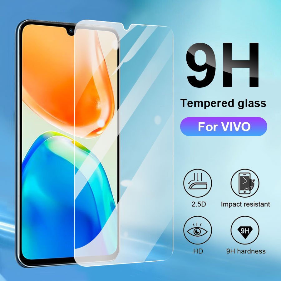 Clear Tempered Glass for Vivo Y18 4G Y28 5G Y100 Y03 Y02 Y02t Y02a Y02s Y16 Y3s Y15s Y15a Y01 ...