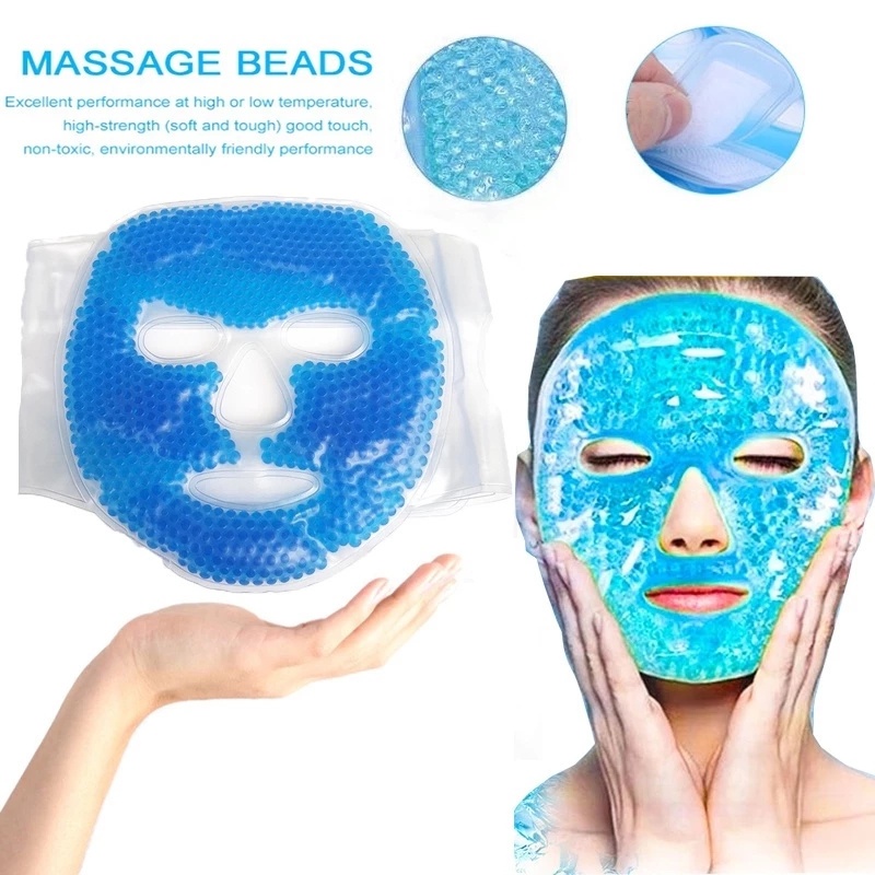 Reusable Gel Cold Compress Mask Tighten Skin Facial Care Mask Relieve ...