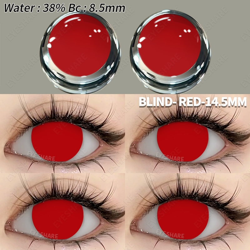 EYESHARE 1 Pair Halloween Colored Contact Lens for Cosplay Blind Series ...