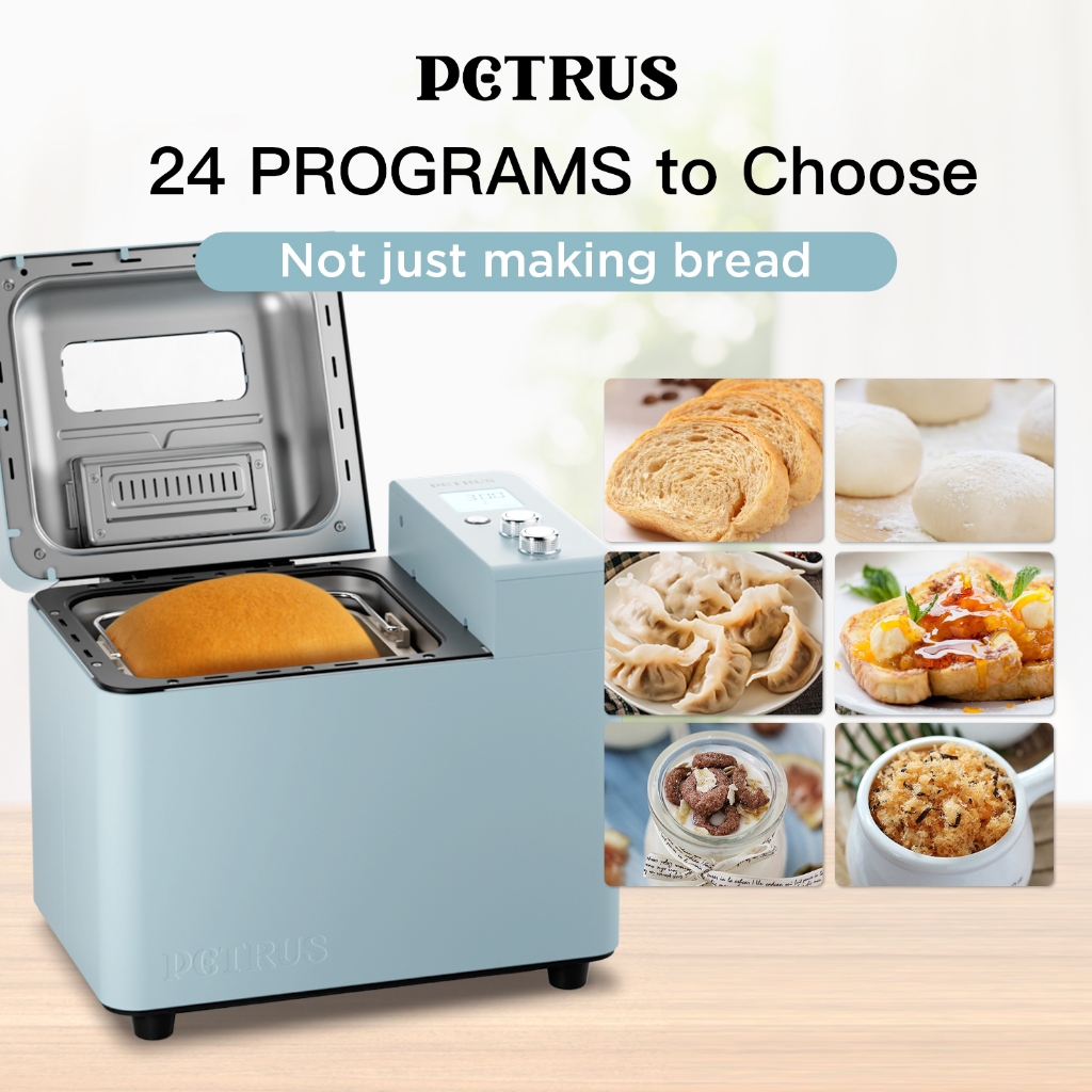 Petrus Bread Maker Machine Mute 24 Programmable Menu Multi-Function With Automatic Nuts ...