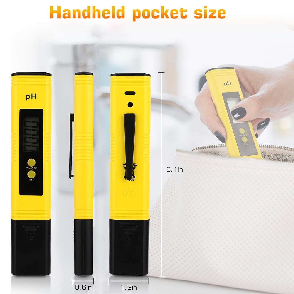 Test pen meter 0.01ph tester fish tank portable digital pH meter ...
