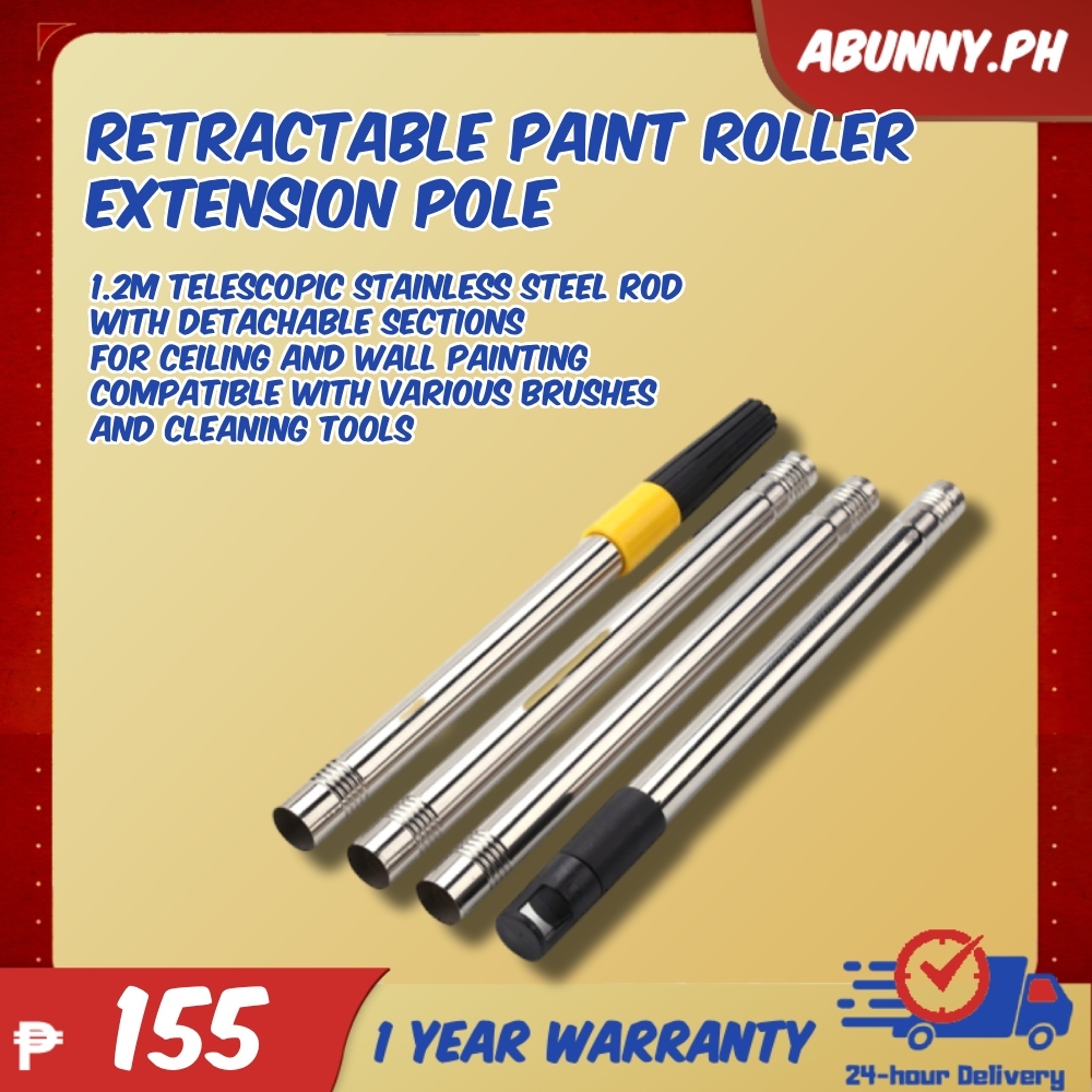 【Manila Ready Stock】Retractable Paint Roller Extension Pole Detachable ...