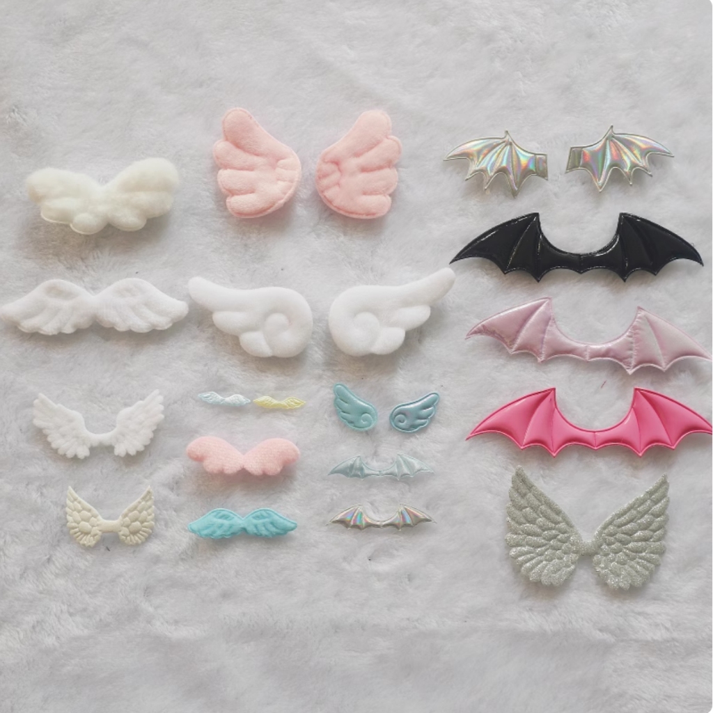 Plush Angel Wings Fabric Little Devil Bat Wings Cute diy | Shopee ...