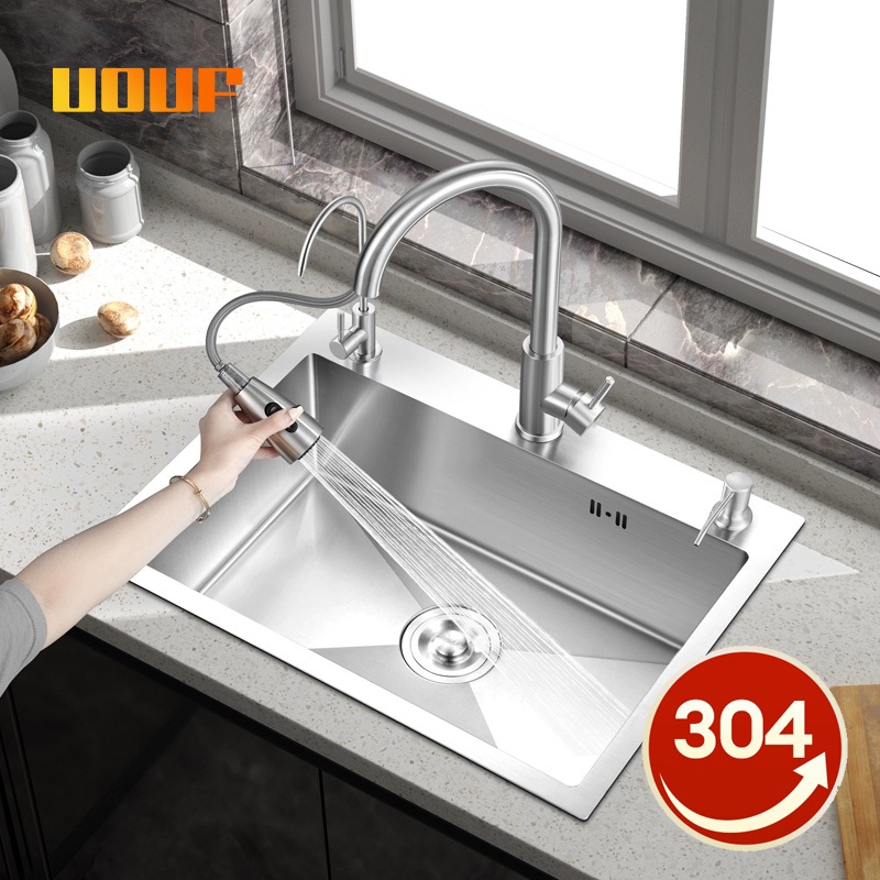 Stainless Steel Sink for Kitchen Sink Single Sink/Double Sink Lababo ...