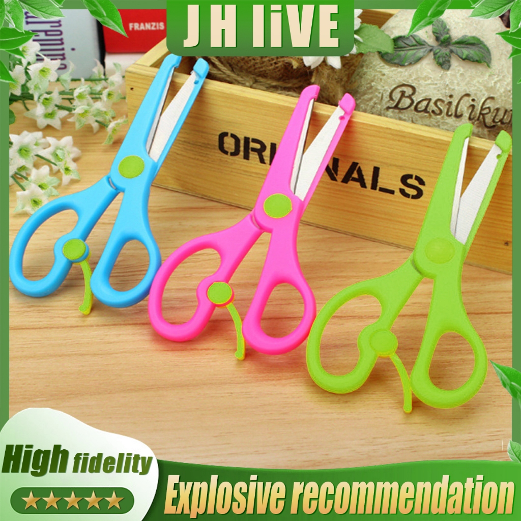 Design craft scissors DIY anti-pinch safety scissors plastic lace ...
