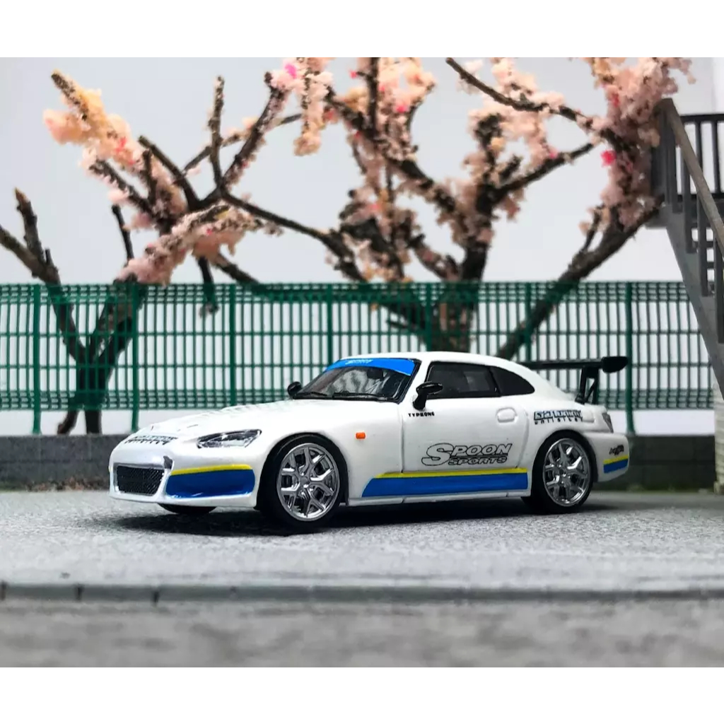 SW 1/64 White S2000 Spoon Hard Top Racing Sports Model Diecast Metal ...
